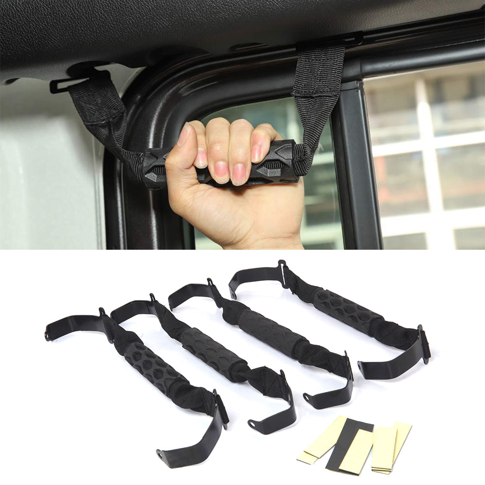 Top Roof Roll Bar Grab Handles Grip for 2018-2020 Jeep Wrangler JL ...